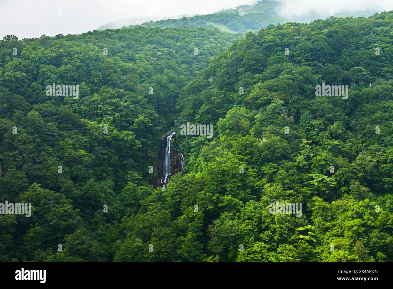 Sankainotaki, Sankai Falls, Three tiered waterfall, Mount Zao, Zao echo ...