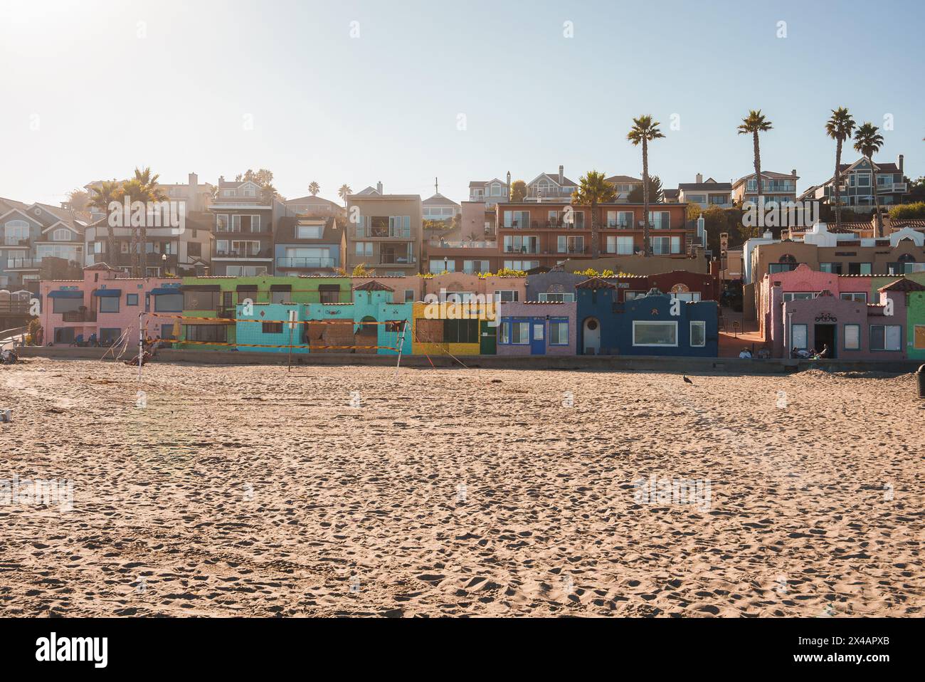 Colorful Beachfront Properties, Serene Coastal Community in California ...