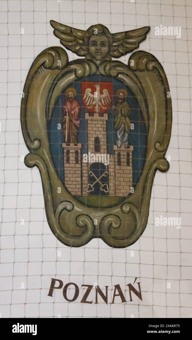 Poznan Coat of Arms in the Cloth Hall Krakow Poland Stock Photo - Alamy