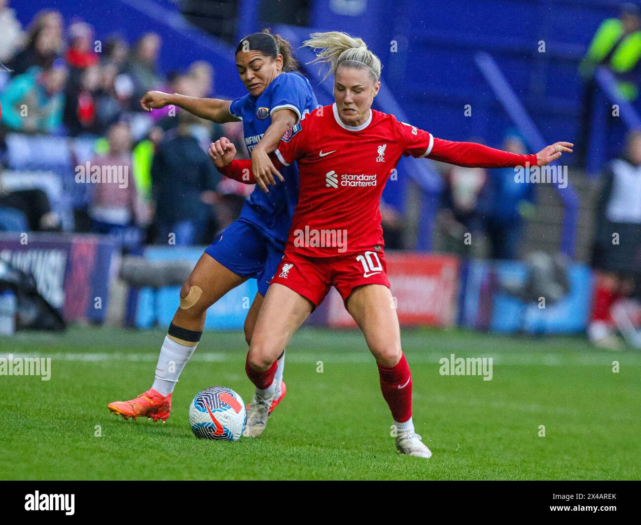 Prenton Park Stadium, UK. 1st May, 2024. Sophie Roman Haug (10 ...