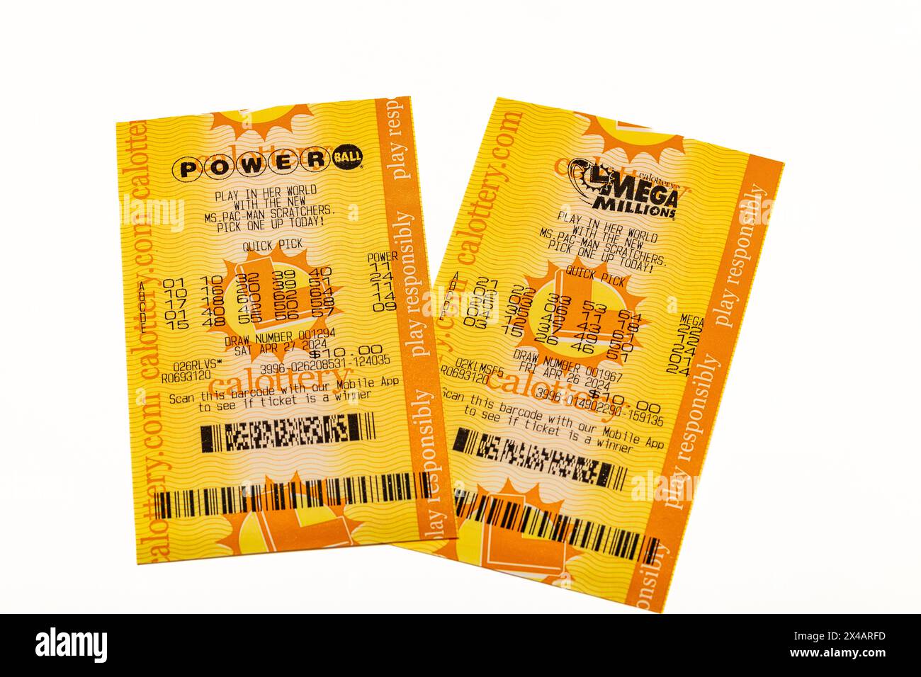 Powerball ticket hi-res stock photography and images - Alamy