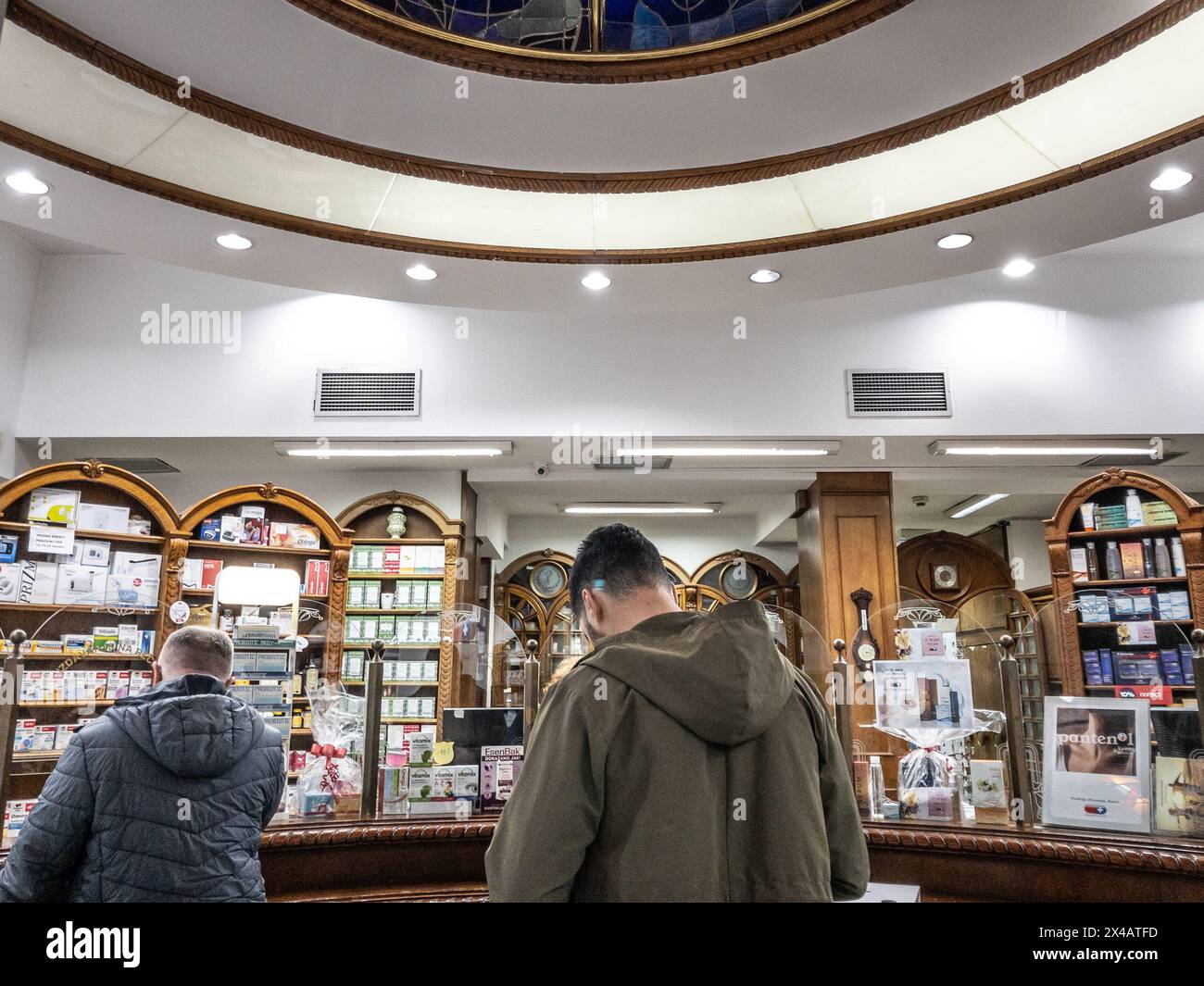 Pharmacy apothecary waiting customers hi-res stock photography and ...