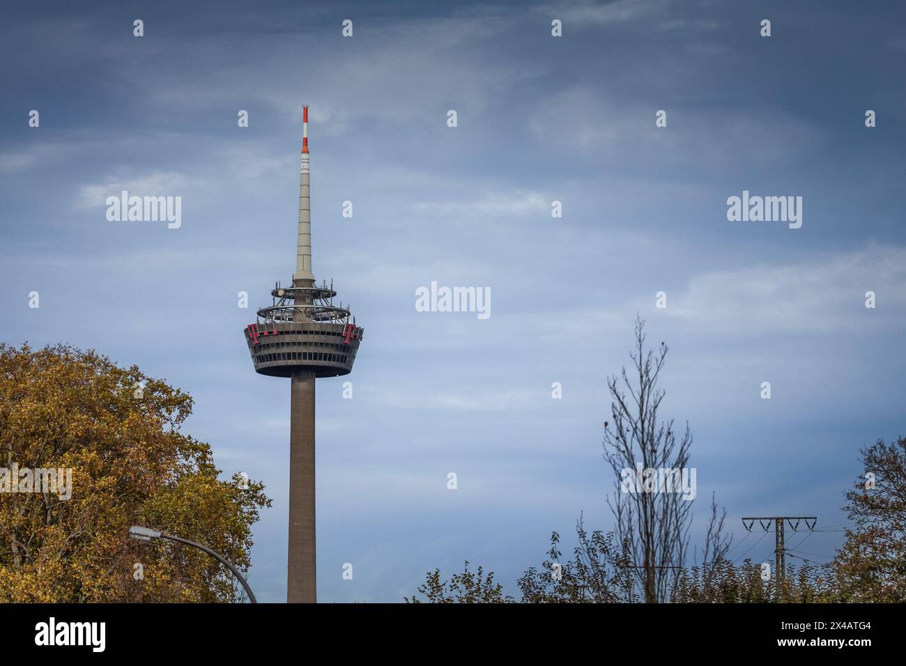 Picture of the Colonius Cologne during a cloudy afternoon. Colonius is ...