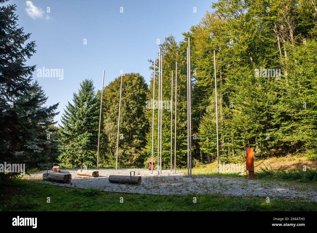 Picture of the ratni spomenik papuk memorial in the forest of papuk ...