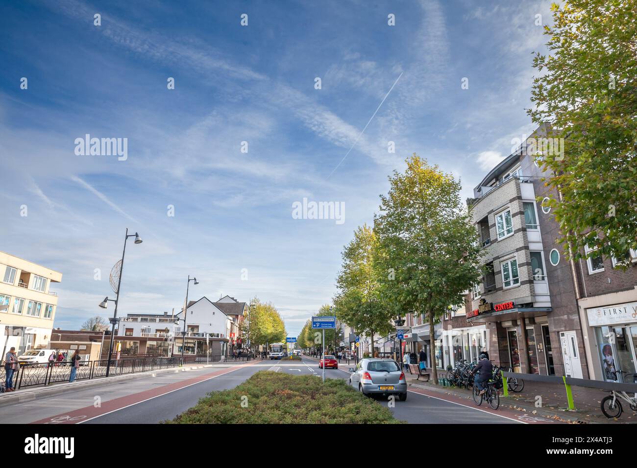 Picture of a typical dutch landscape of a village in Vaals, limburg ...