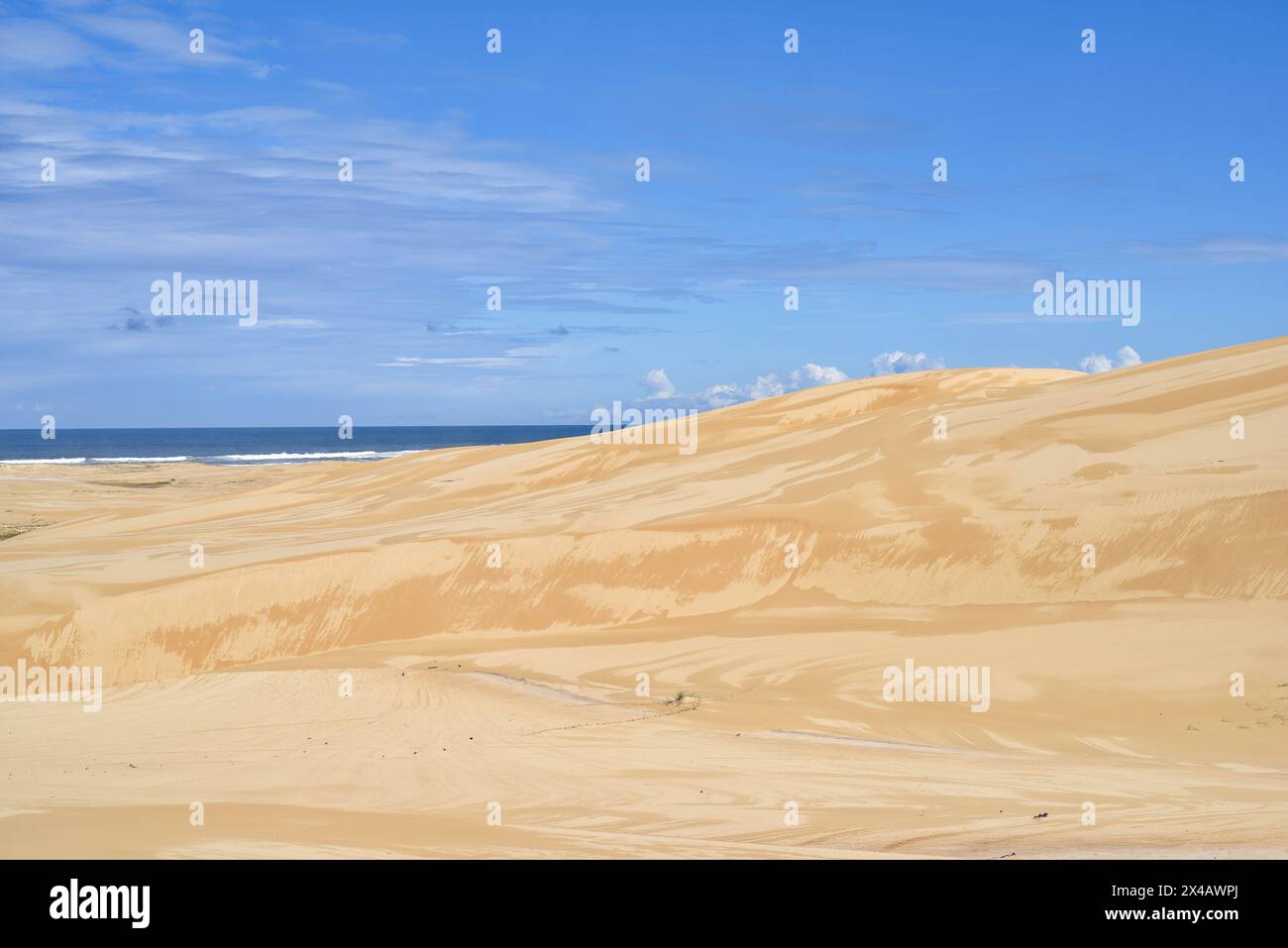 large sand dunes at Stockton beach Stock Photo - Alamy