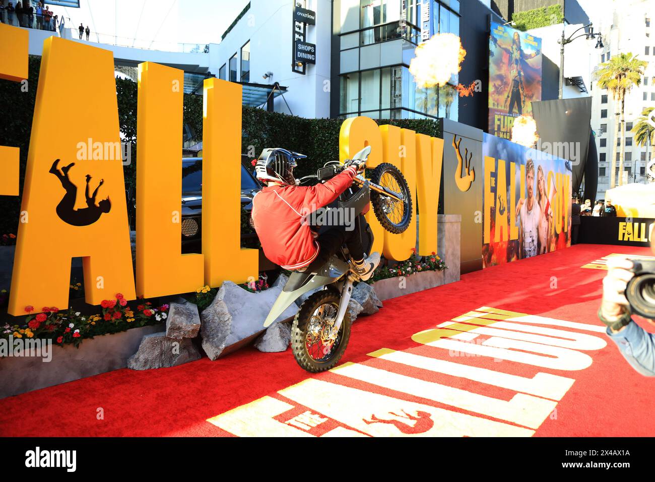 April 30, 2024, Los Angeles, California, USA: Motorcycle Stunt at the ...
