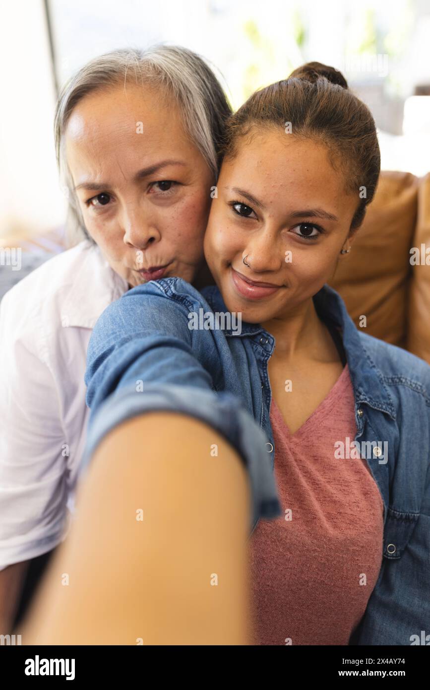 Portrait happy biracial grandmother hi-res stock photography and images ...