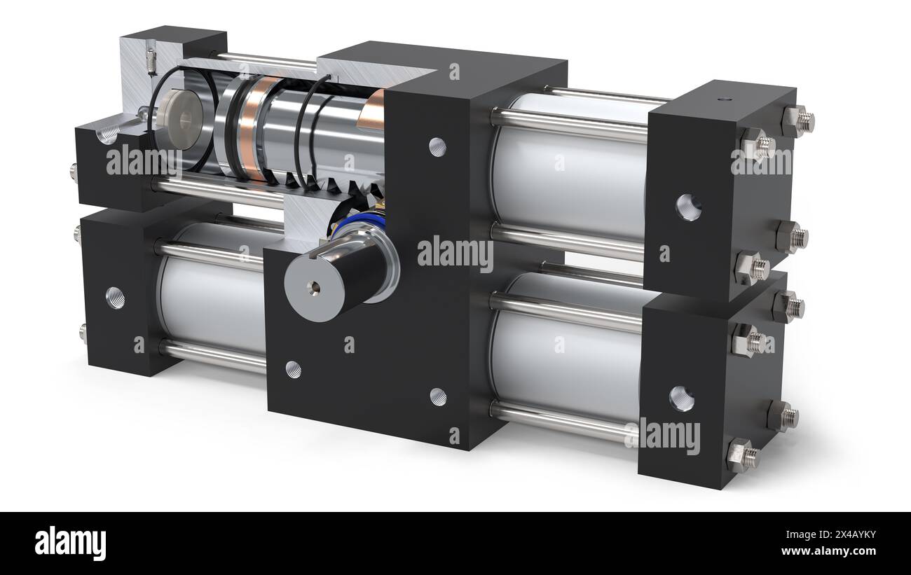 Hydraulic Rotary Actuator Stock Photo - Alamy