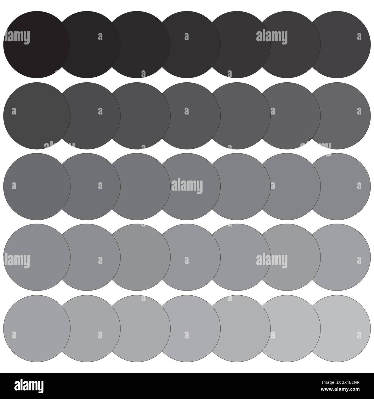 Monochrome gradient circles. Vector grayscale palette. Shades of gray ... Monochrome gradient circles. Vector grayscale palette. Shades of gray ...