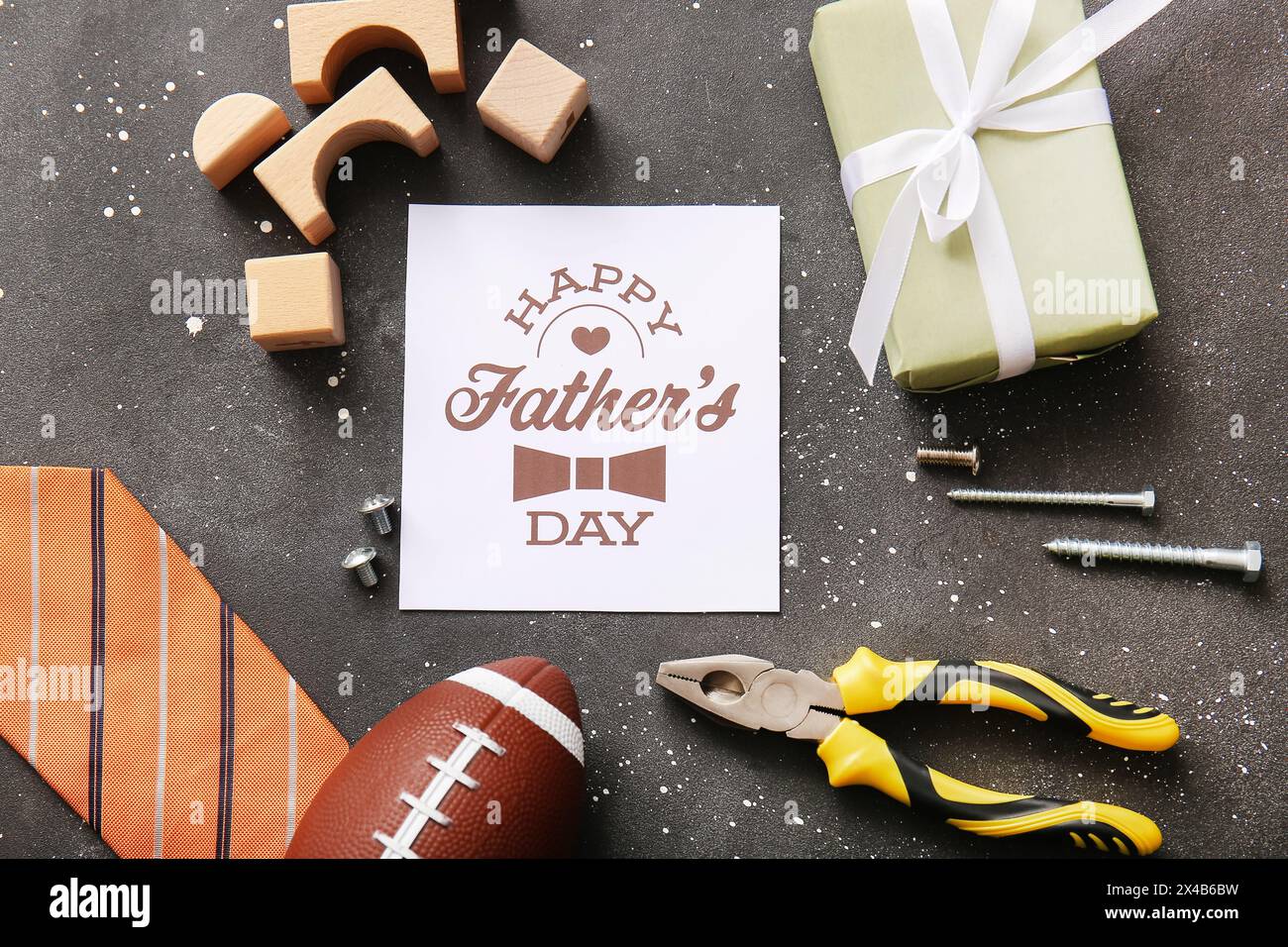 Paper with text HAPPY FATHER'S DAY and different son and father ...