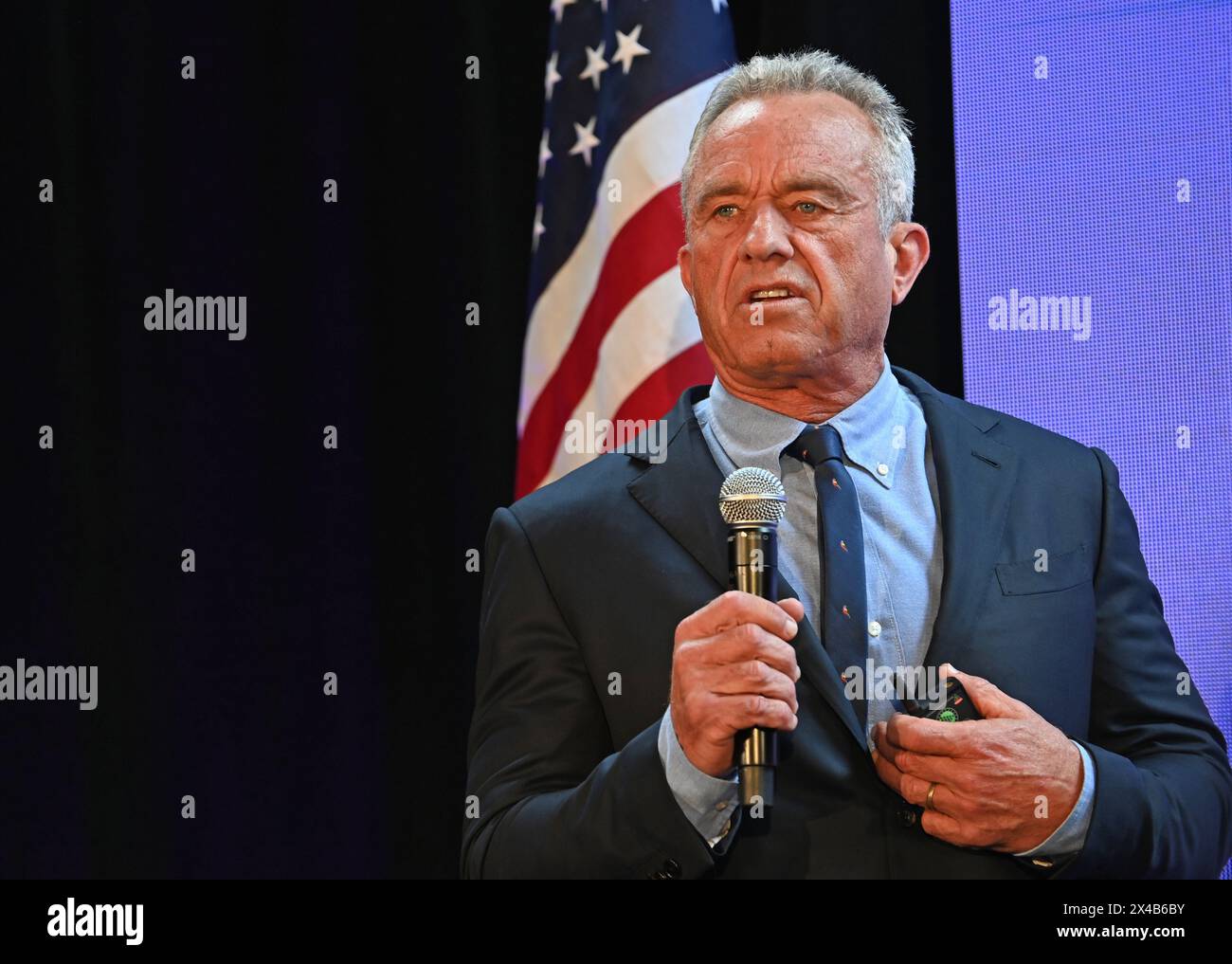 May 1, 2024, New York, New York, USA: RFK Jr. COMES OUT SWING: American ...