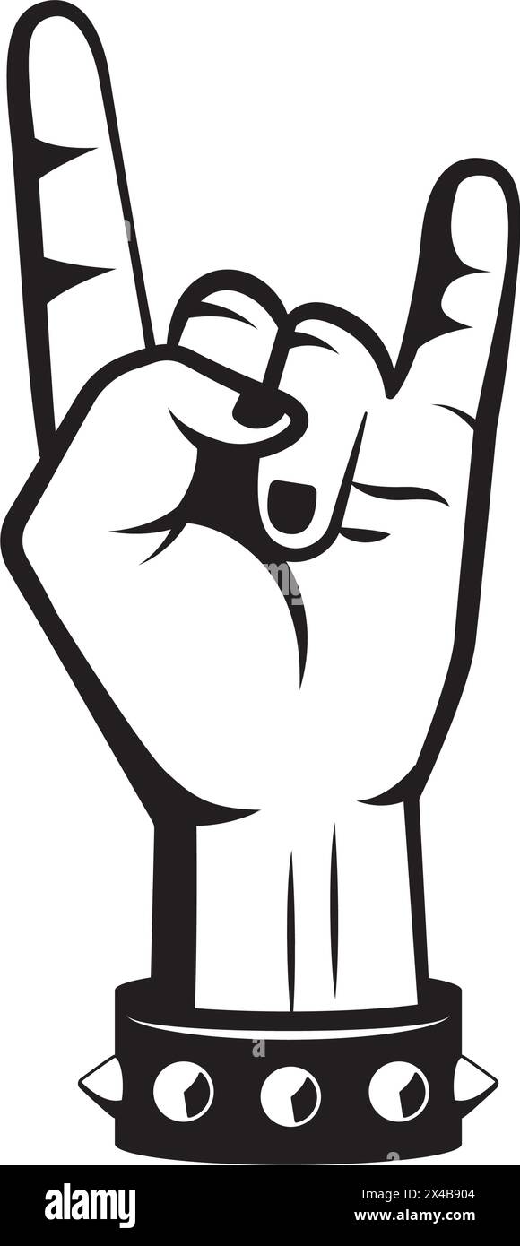 heavy metal hand Stock Vector Image & Art - Alamy