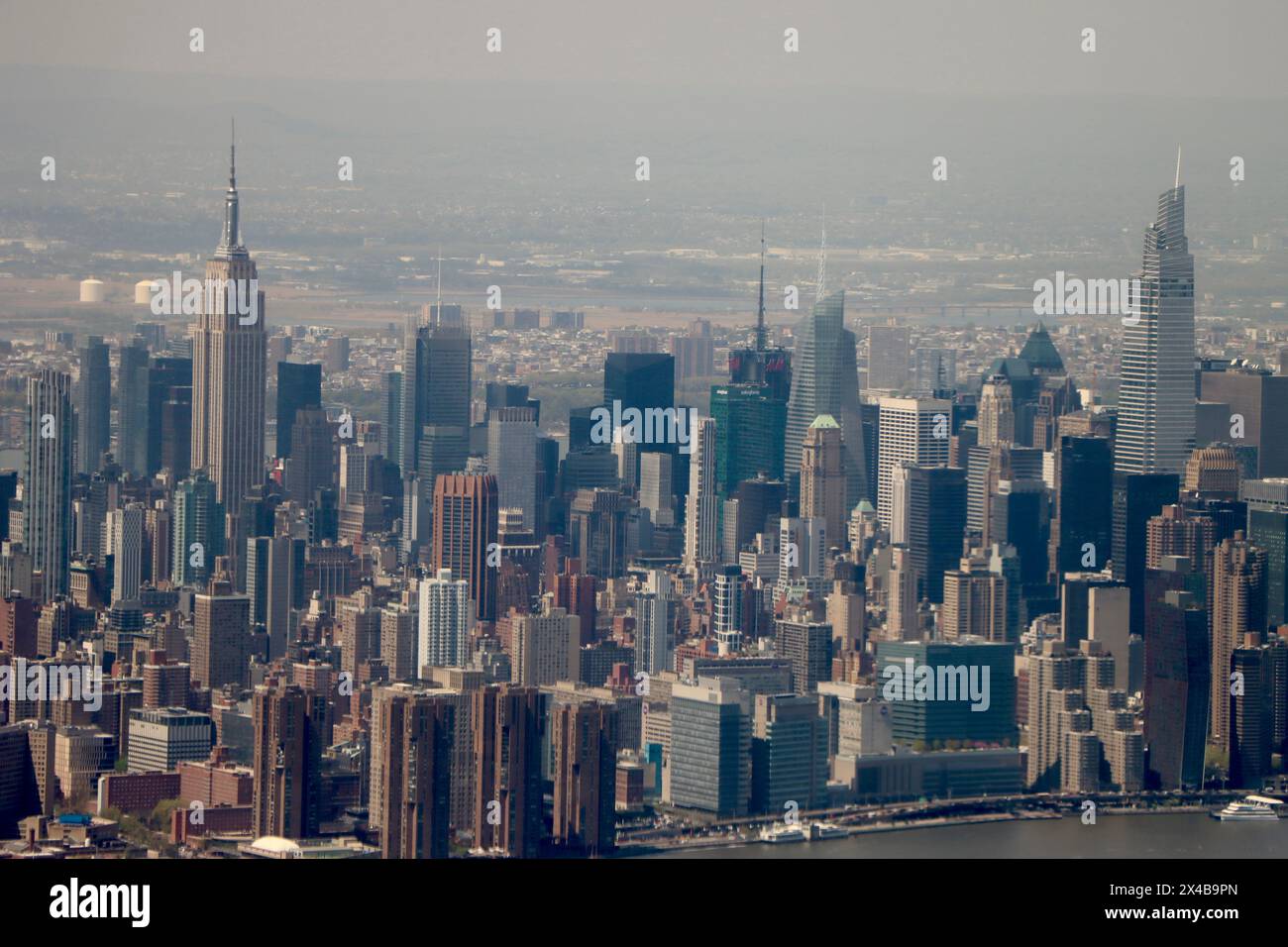 Aerial view of Midtown Manhattan, April 2024 Stock Photo - Alamy