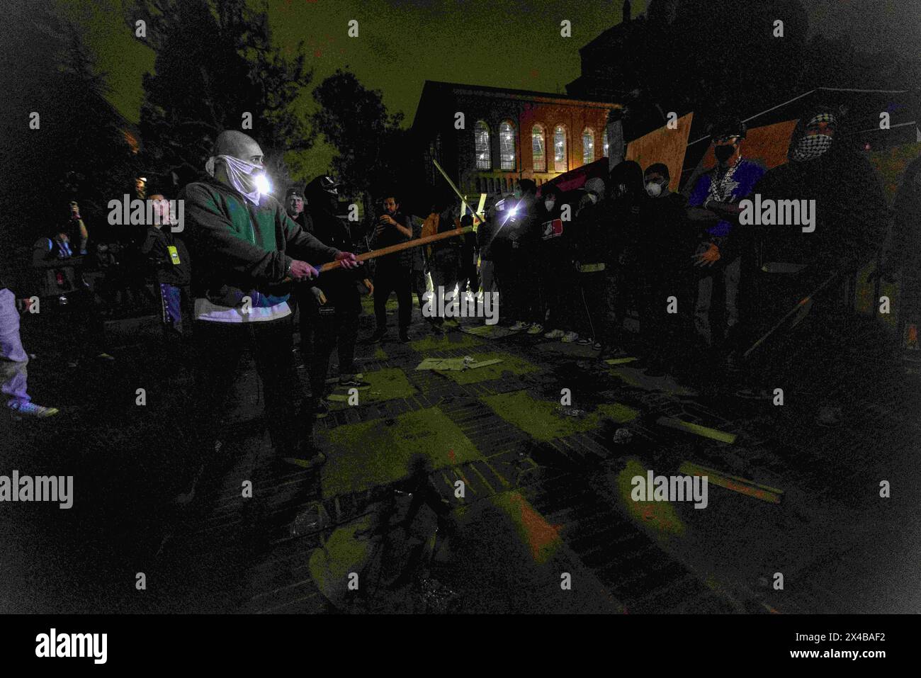 May 1, 2024, Los Angeles, California, USA: Pro-Israel counter ...