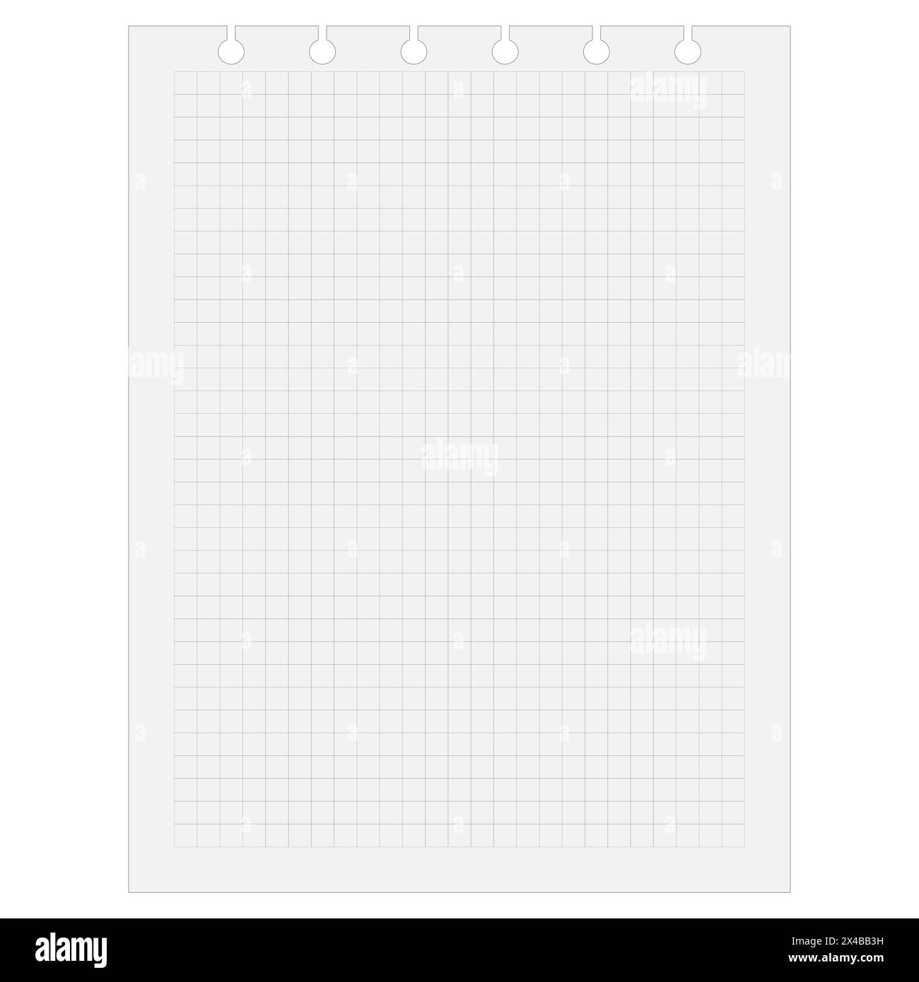 Blank sheets notebook papers of square and lined paper for homework and ...