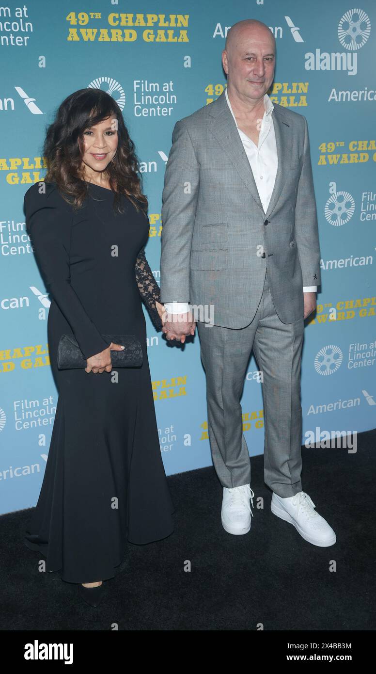Rosie Perez and Eric Haze attend the 49th Chaplin Award Honoring Jeff ...