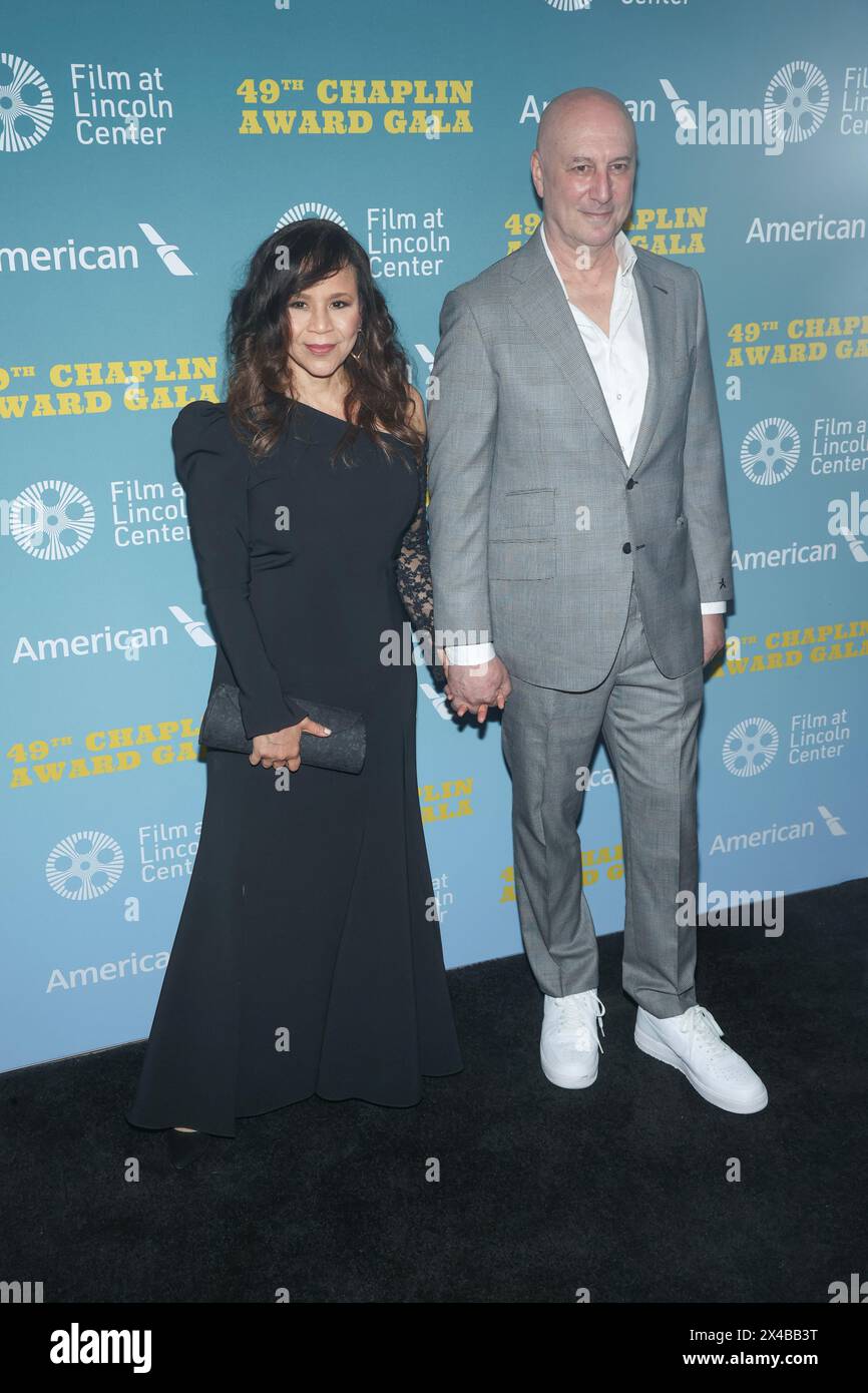 Rosie Perez and Eric Haze attend the 49th Chaplin Award Honoring Jeff ...