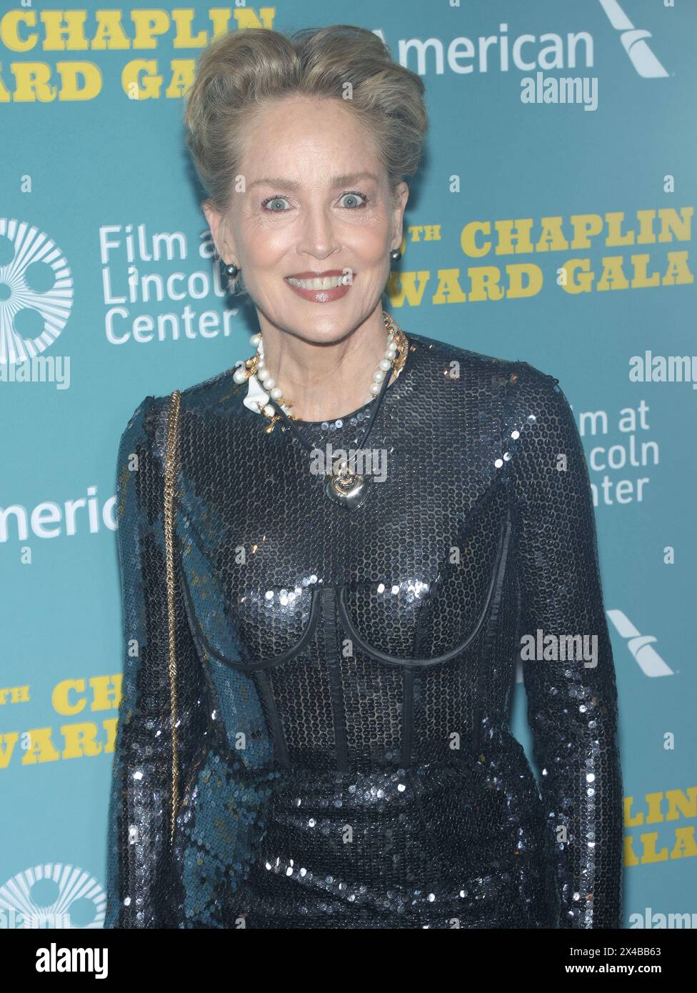 Sharon Stone attends the 49th Chaplin Award Honoring Jeff Bridges at ...
