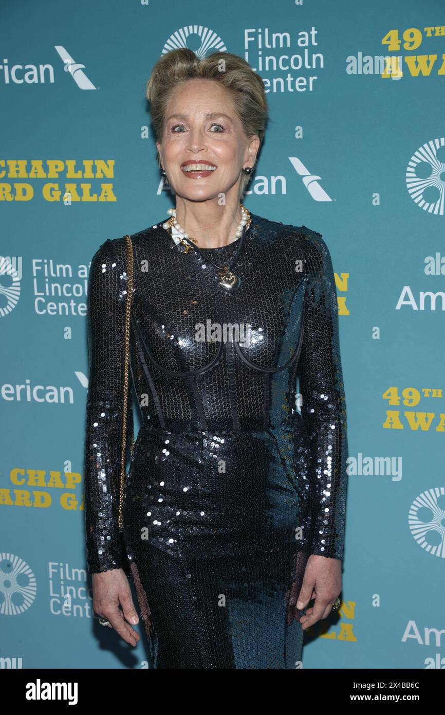 Sharon Stone attends the 49th Chaplin Award Honoring Jeff Bridges at ...