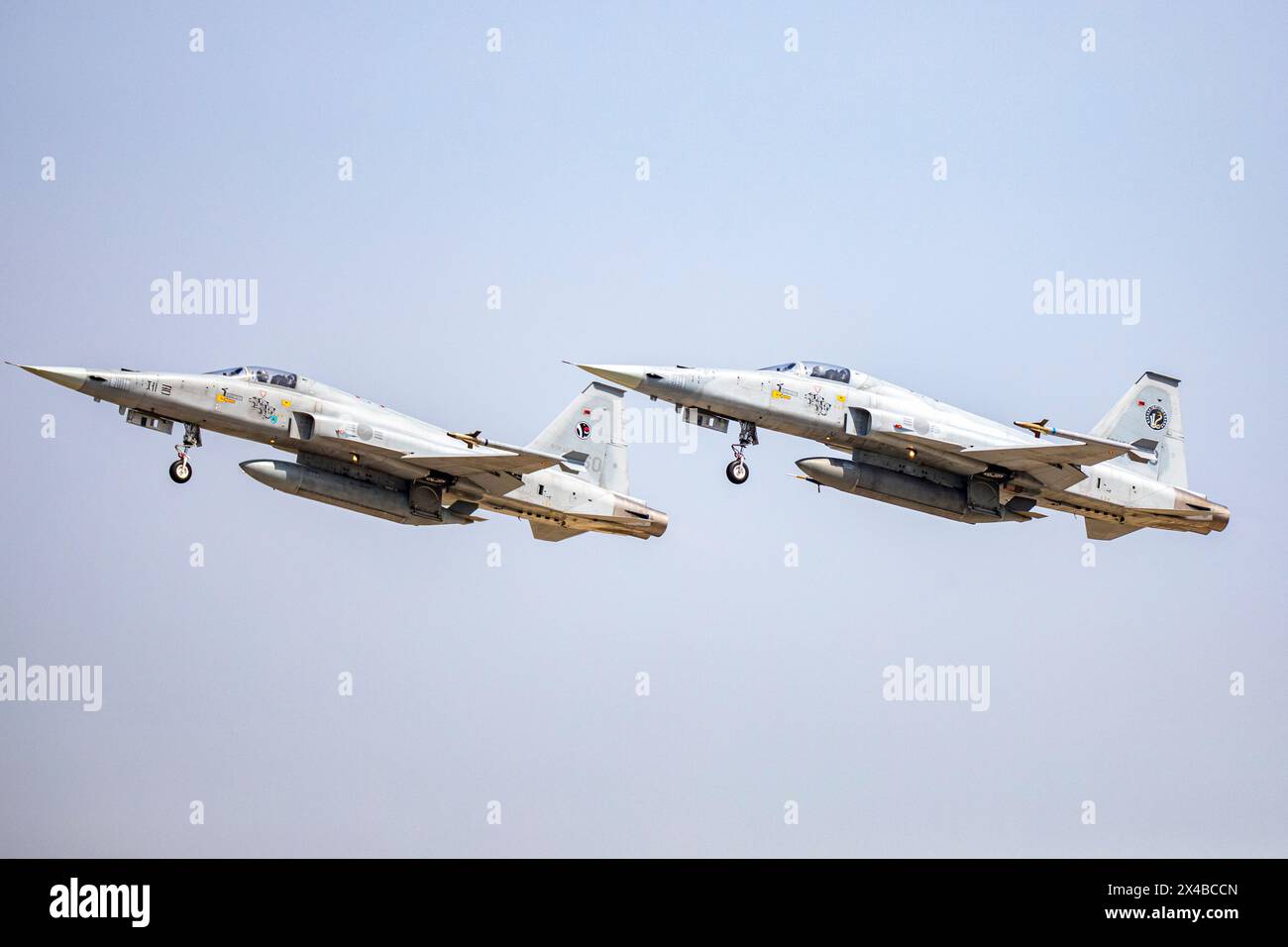 Republic of Korea (ROK) Air Force F-5E aircraft with the 18th Fighter ...