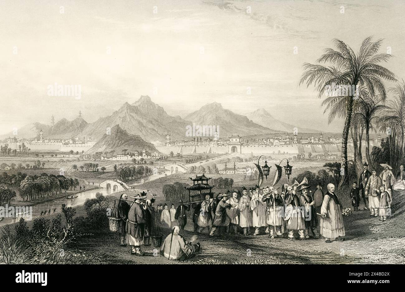 The City of NanKing / NanJing JiangSu China / Drawn by T. Allom ...