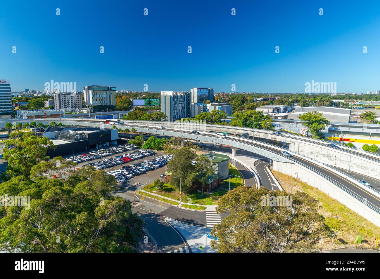 The view from the Domestic Terminal of Sydney Airport. The new Sydney ...