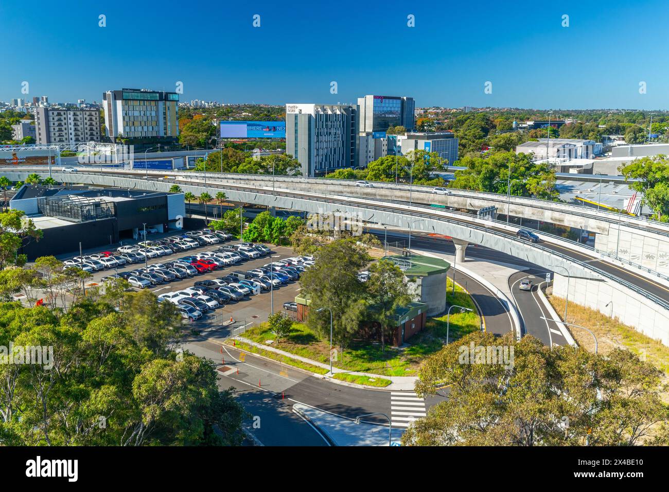 The view from the Domestic Terminal of Sydney Airport. The new Sydney ...