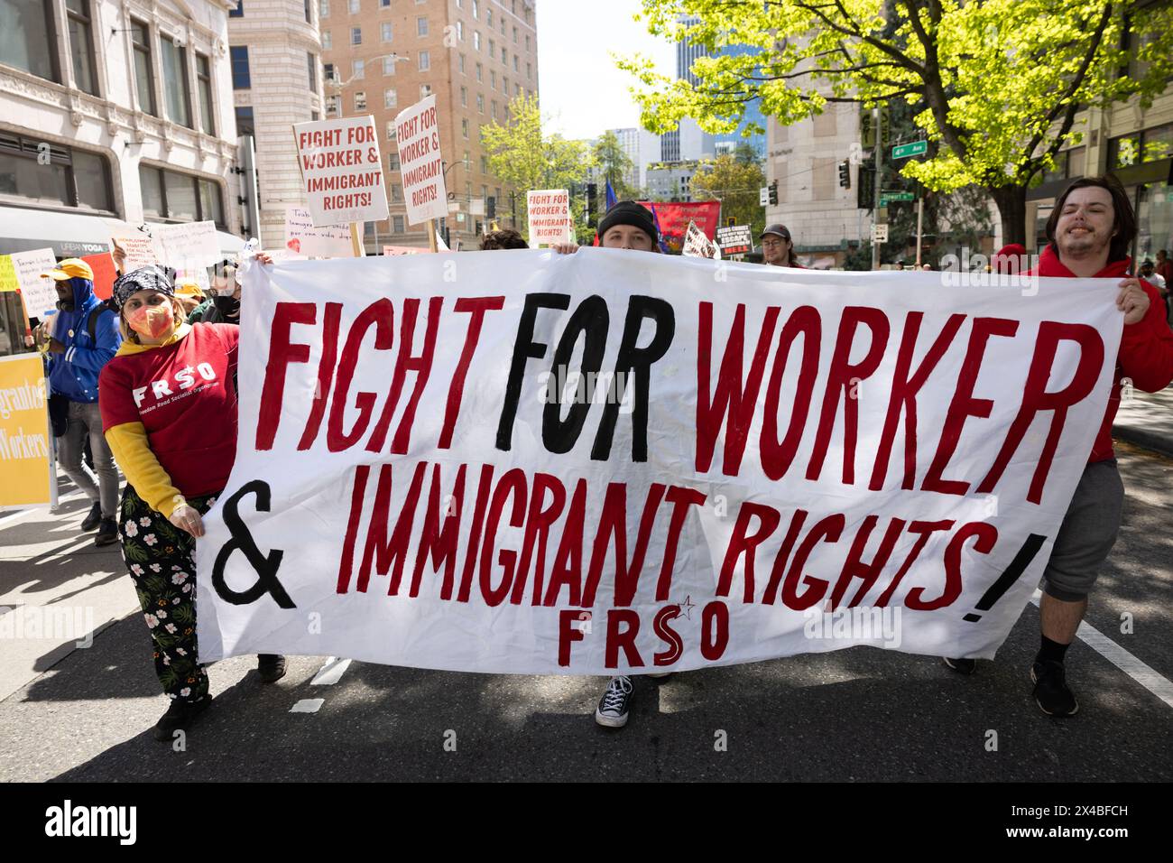 Seattle May Day 2024 Stock Photo - Alamy