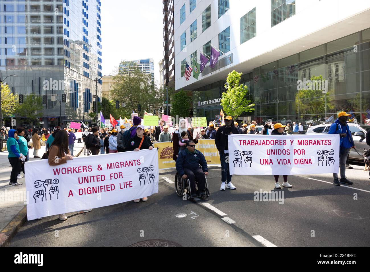 Seattle May Day 2024 Stock Photo - Alamy