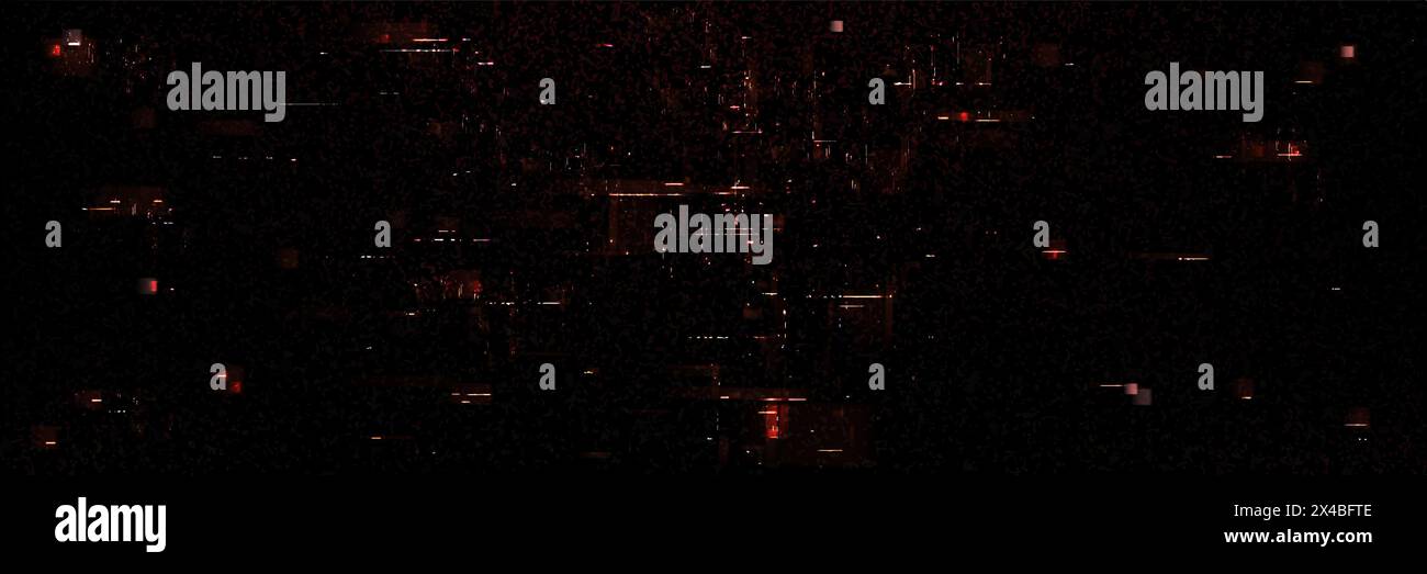 Tv screen with vhs glitch and noise effect. Realistic vector ...