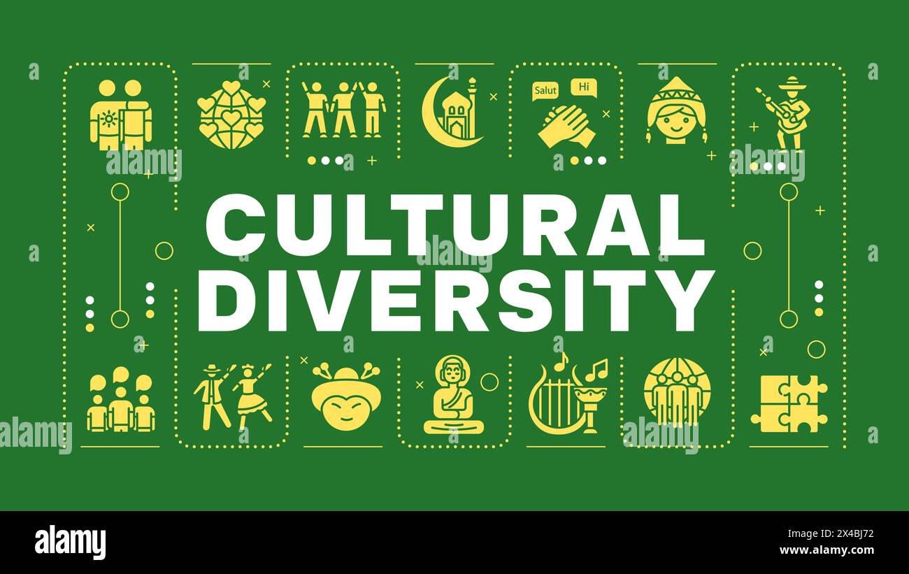 Cultural diversity green word concept Stock Vector Image & Art - Alamy