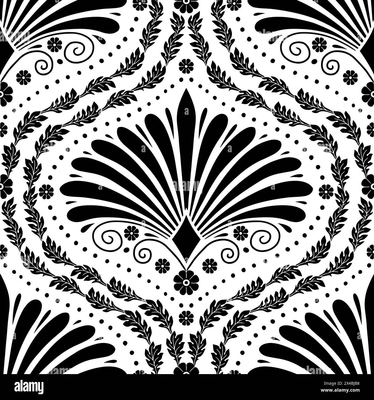 Anthemion decoration Stock Vector Images - Alamy