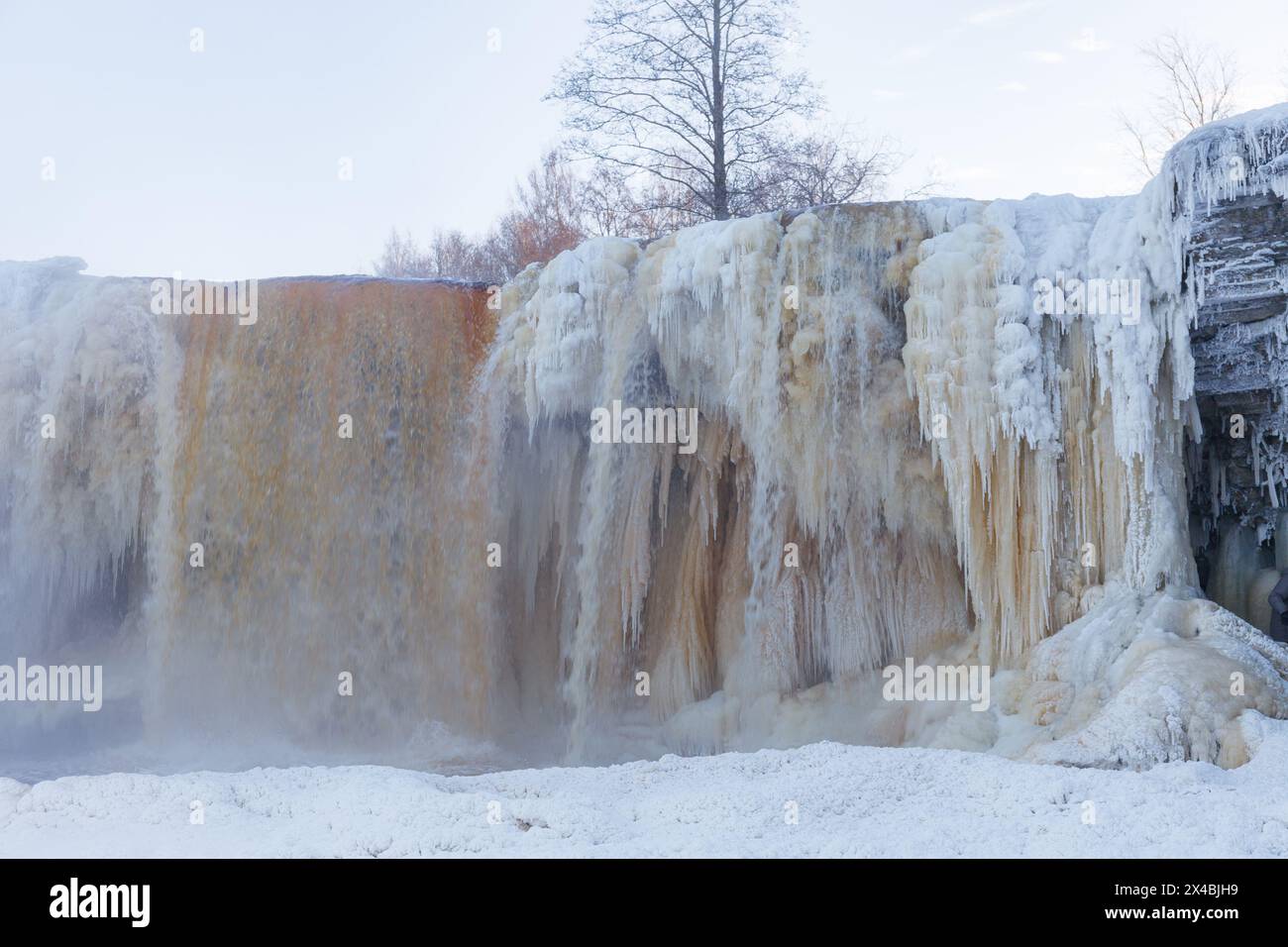 Frozen Jagala Falls - The Niagara Falls of Estonia Stock Photo - Alamy