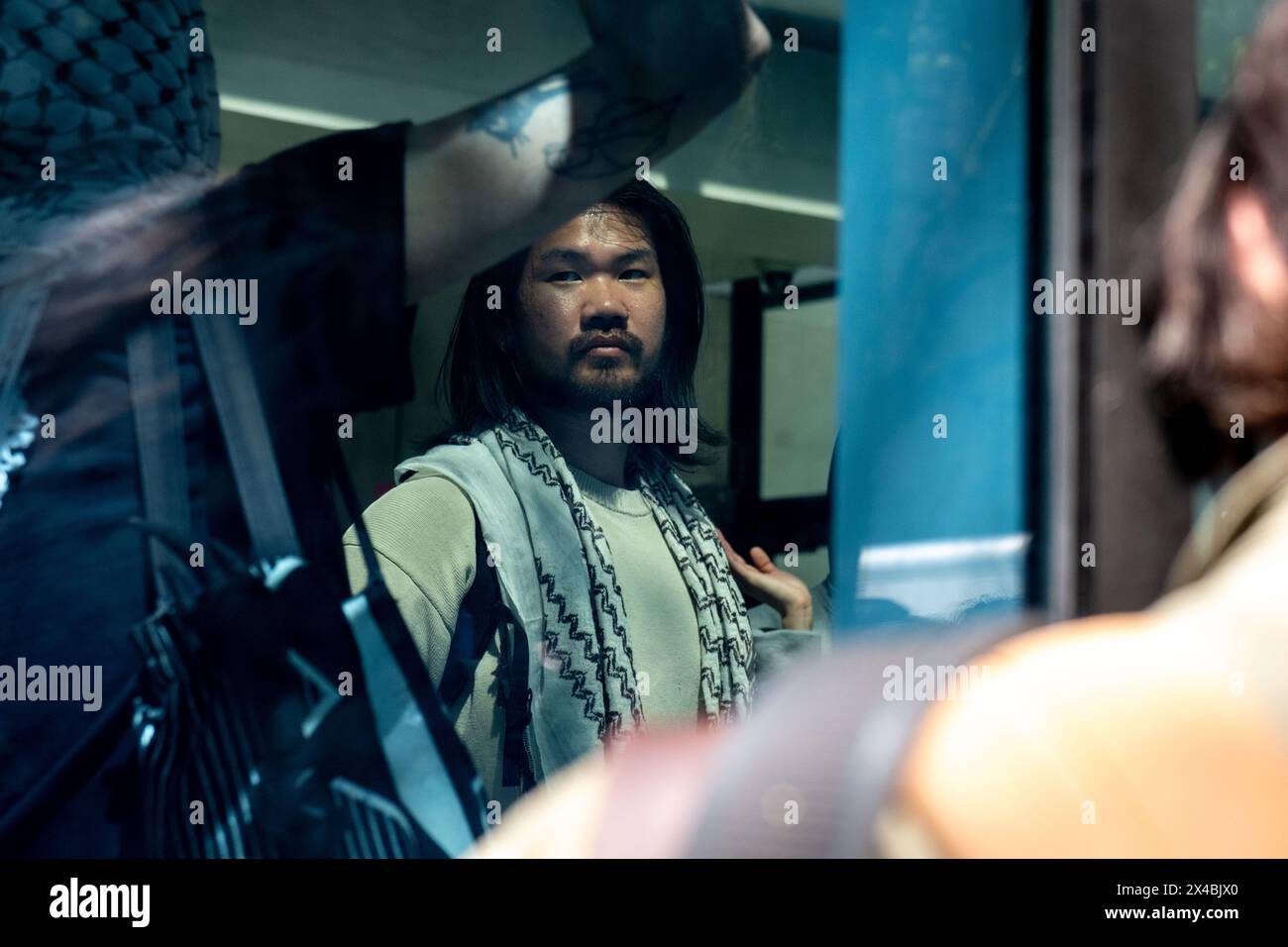 New York, United States. 01st May, 2024. One of the students of the ...