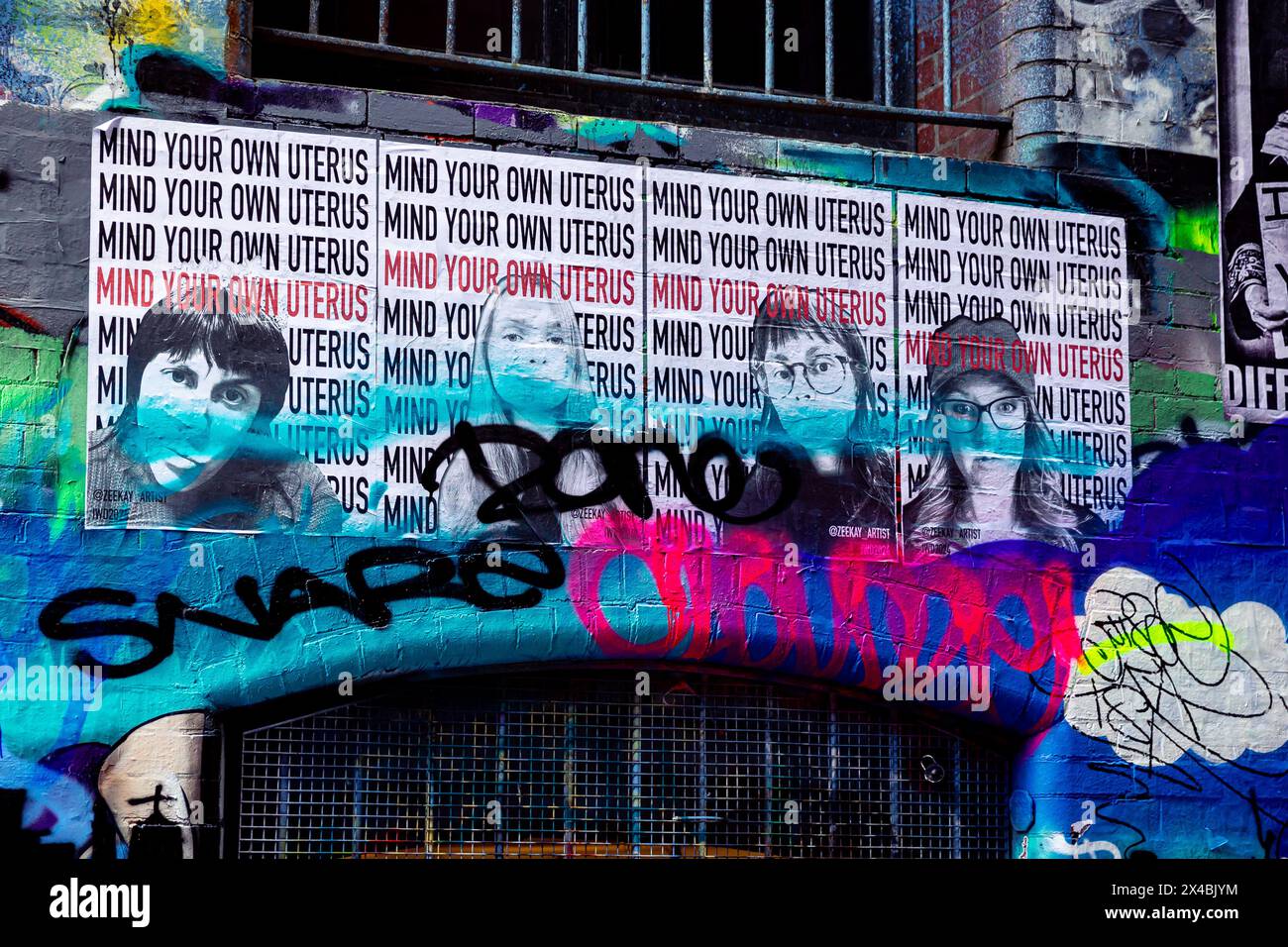 MELBOURNE, AUSTRALIA - APRIL 12, 2024: Graffiti and Street Art in ...