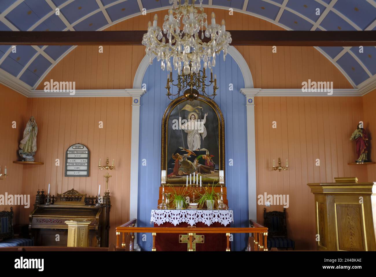 Iceland selvogur strandarkirkja church hi-res stock photography and ...