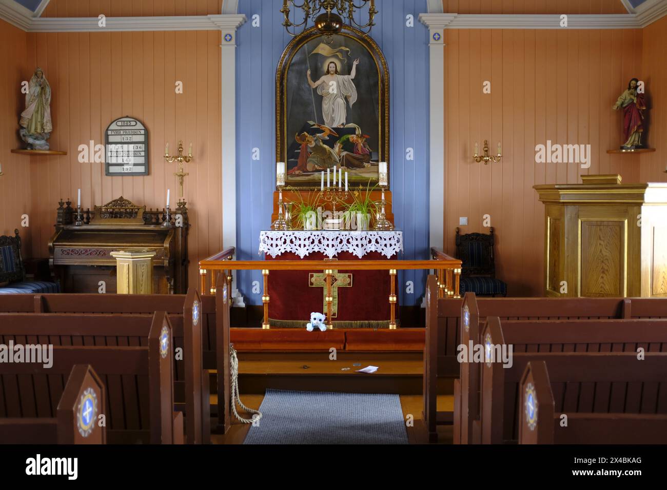 Iceland selvogur strandarkirkja church hi-res stock photography and ...