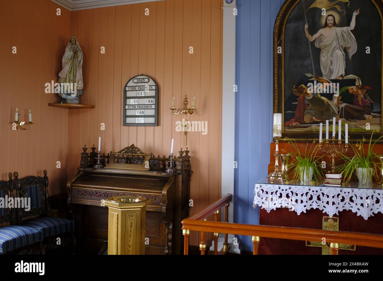 Iceland selvogur strandarkirkja church hi-res stock photography and ...