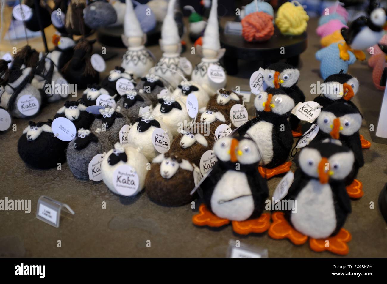 products on a tourist shop in Reykjavik, Iceland Stock Photo - Alamy