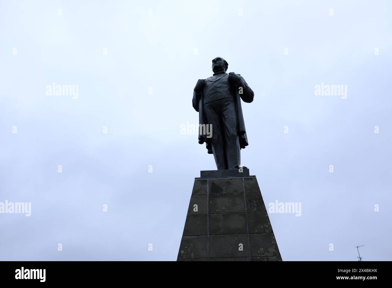 Jon Sigurdsson Forseti statue in front of the Parliament House. He was ...