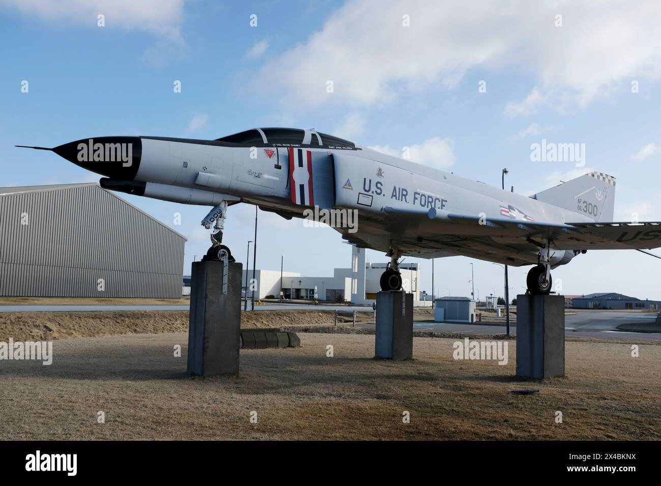 U.S. Air Force Phantom F4 fighter jet at the former Keflavik military ...