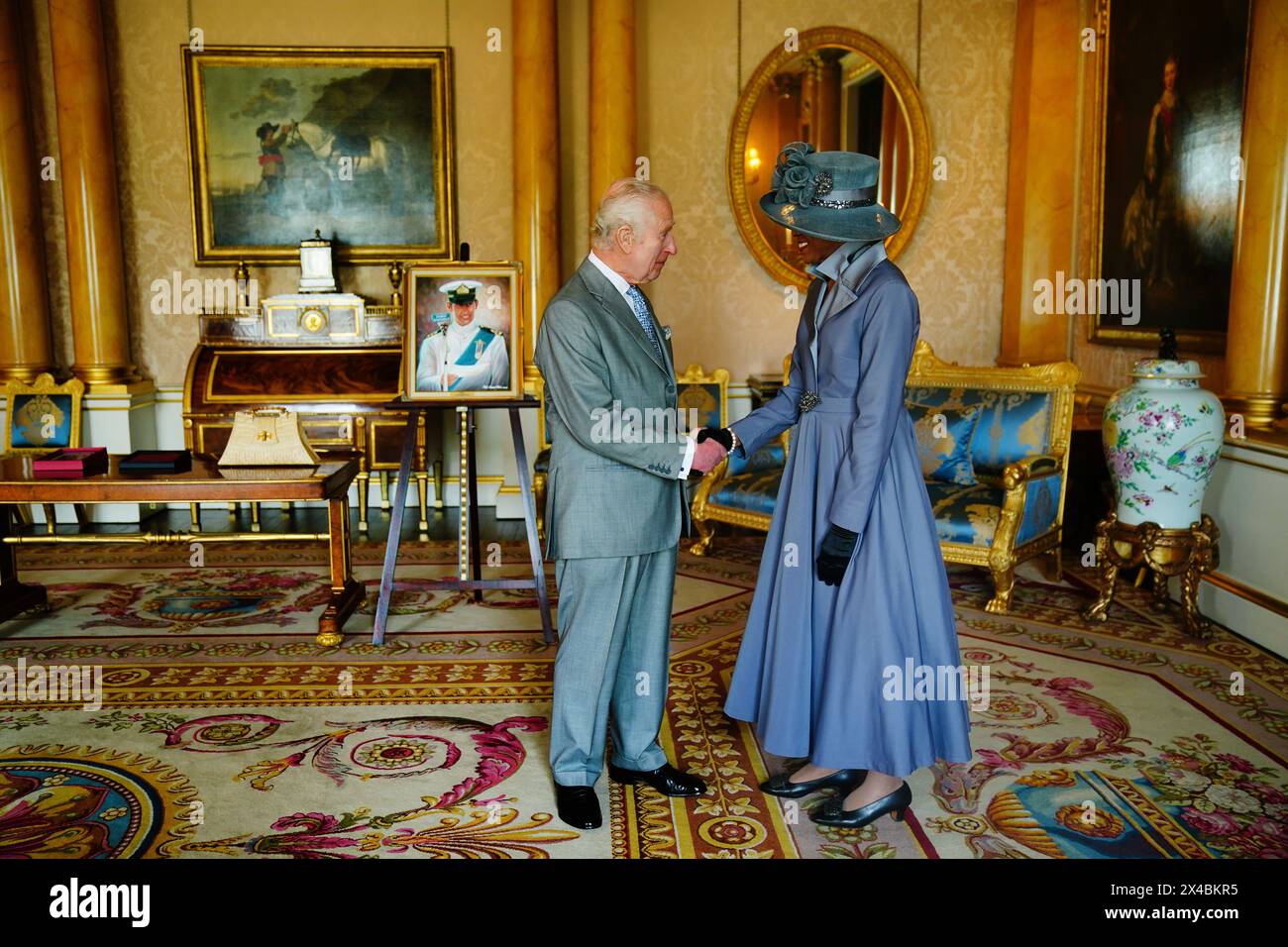 King Charles III during an audience with Governor General of the ...