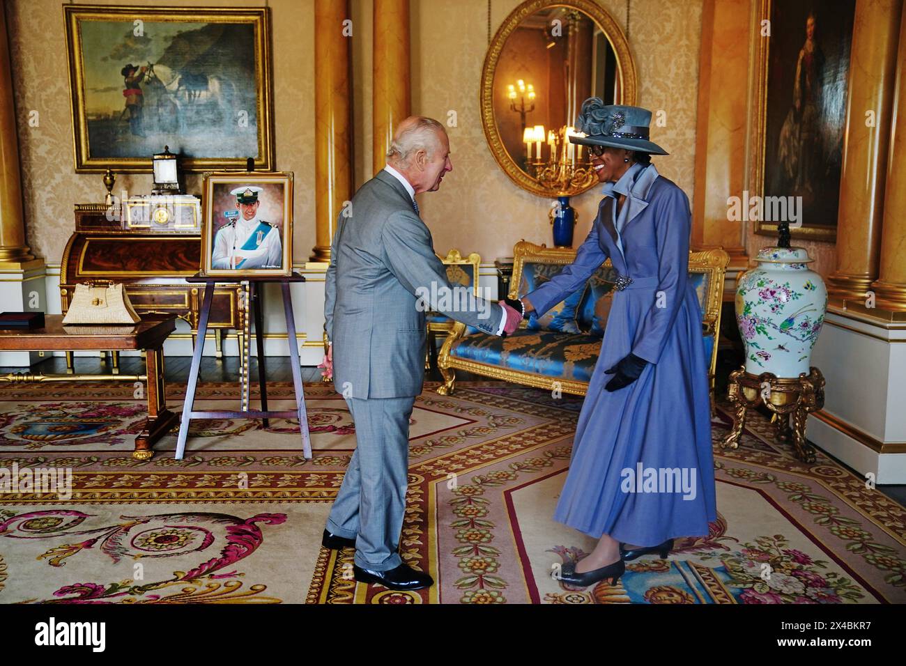 King Charles III during an audience with Governor General of the ...