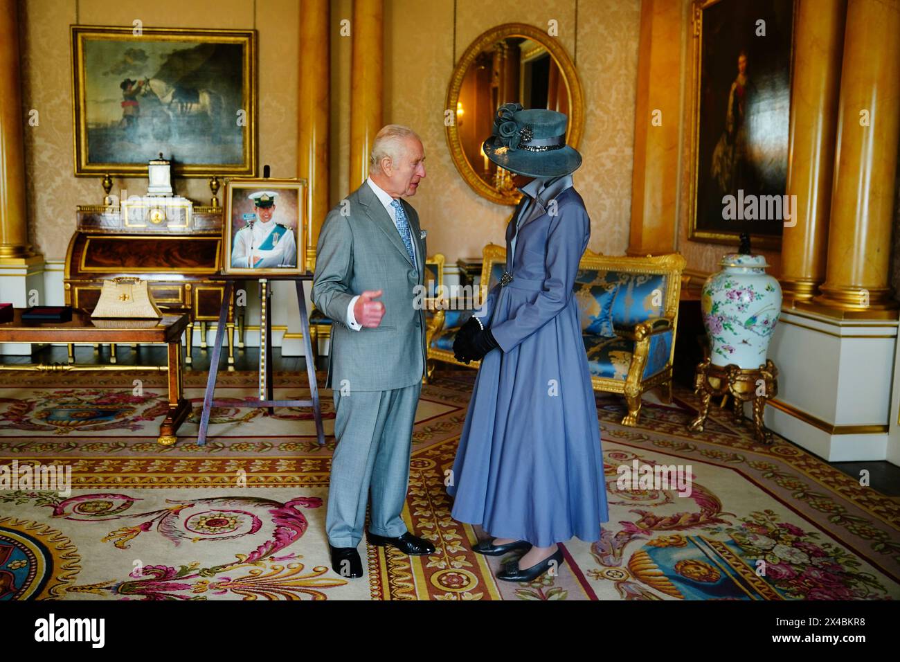 King Charles III during an audience with Governor General of the ...