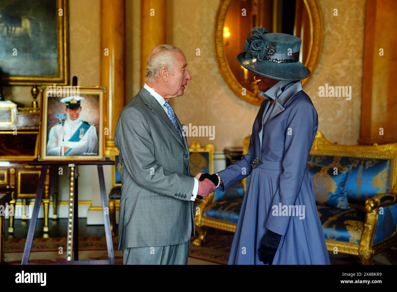 King Charles III during an audience with Governor General of the ...