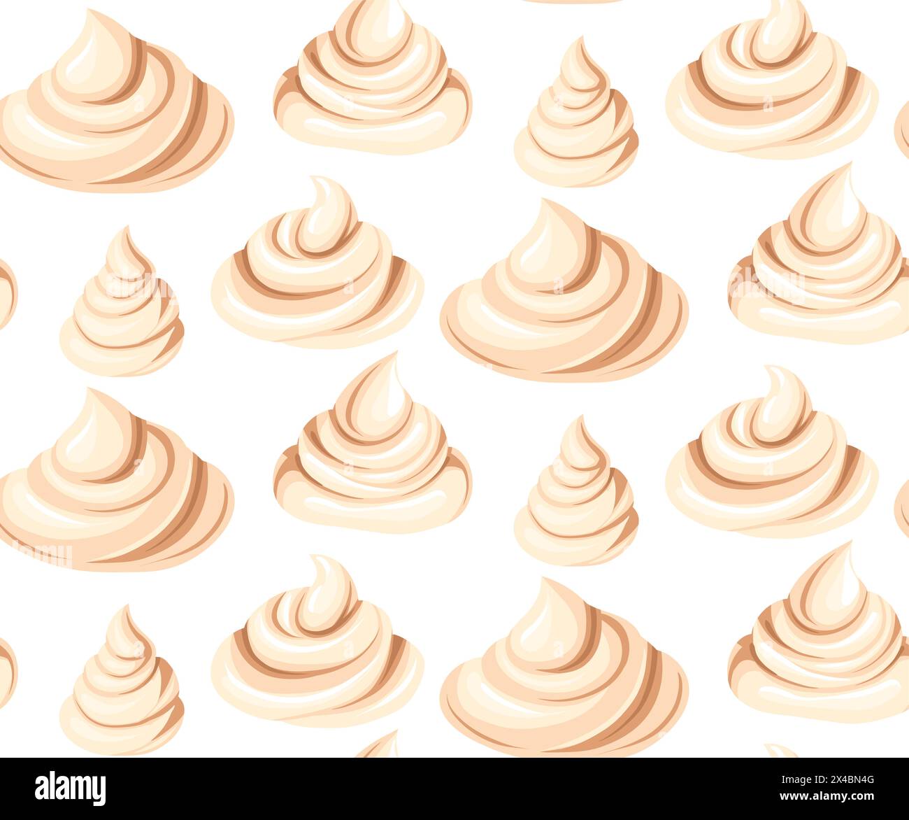 Pink and white meringues Stock Vector Images - Alamy