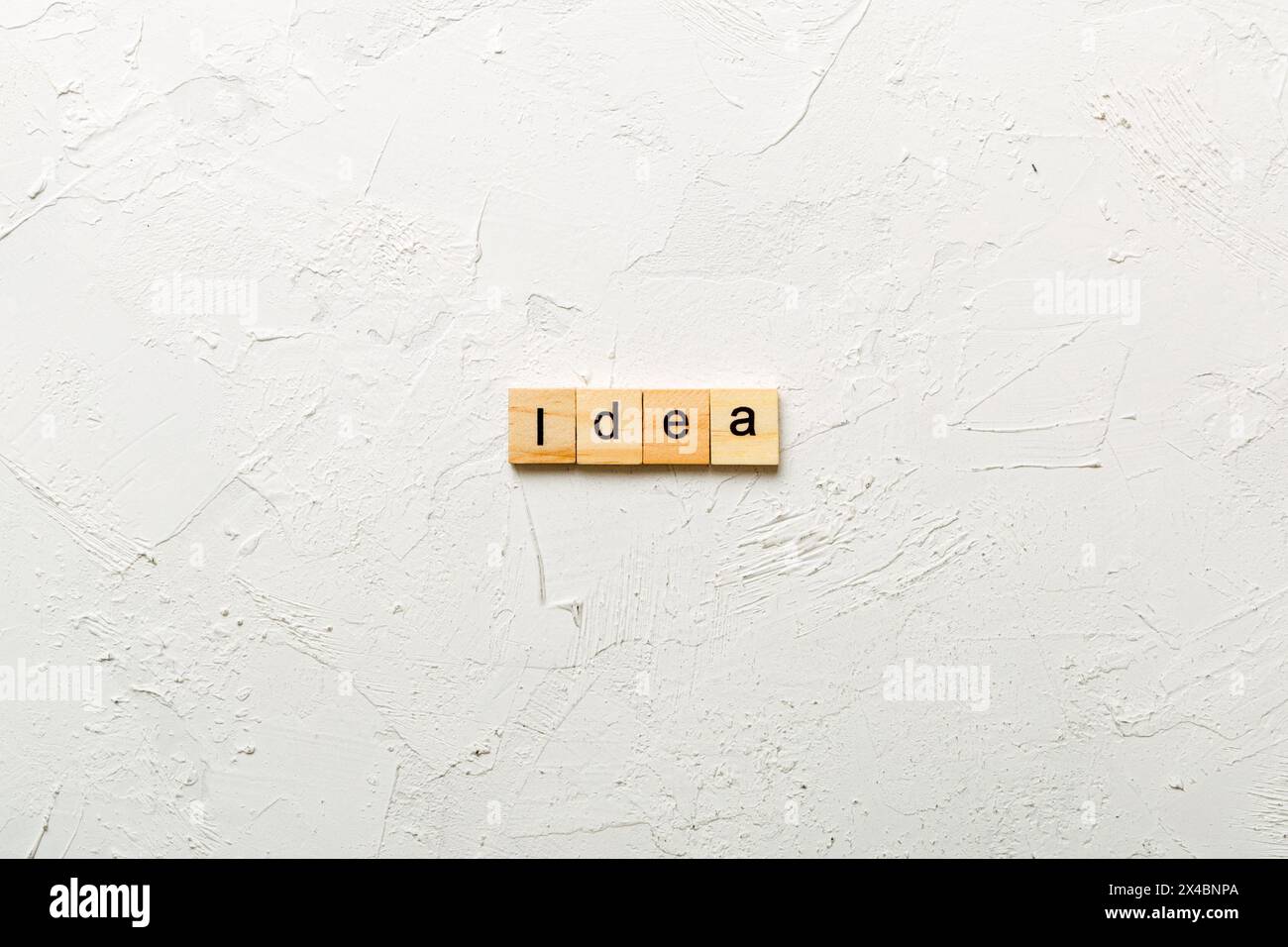 idea word written on wood block. idea text on table, concept Stock ...