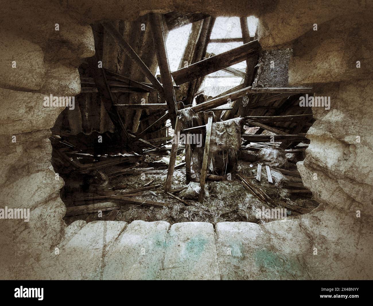 Destroyed building hole hi-res stock photography and images - Alamy