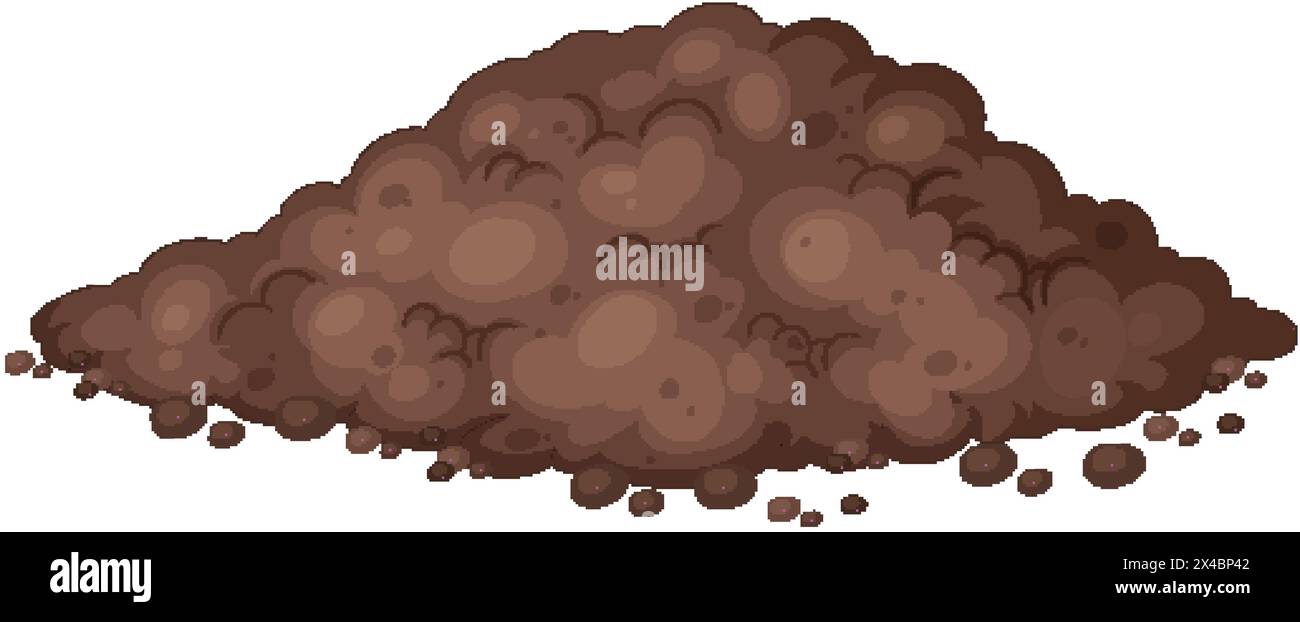 Mound of dirt cartoon Cut Out Stock Images & Pictures - Alamy